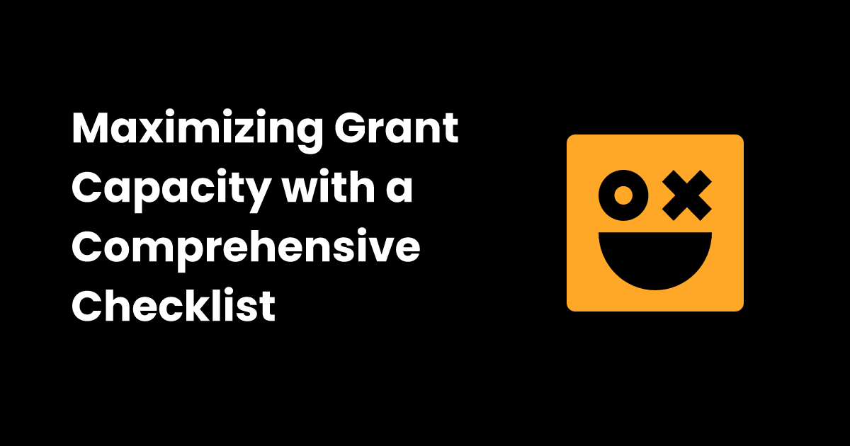 Grant capacity building checklist | checklist.gg
