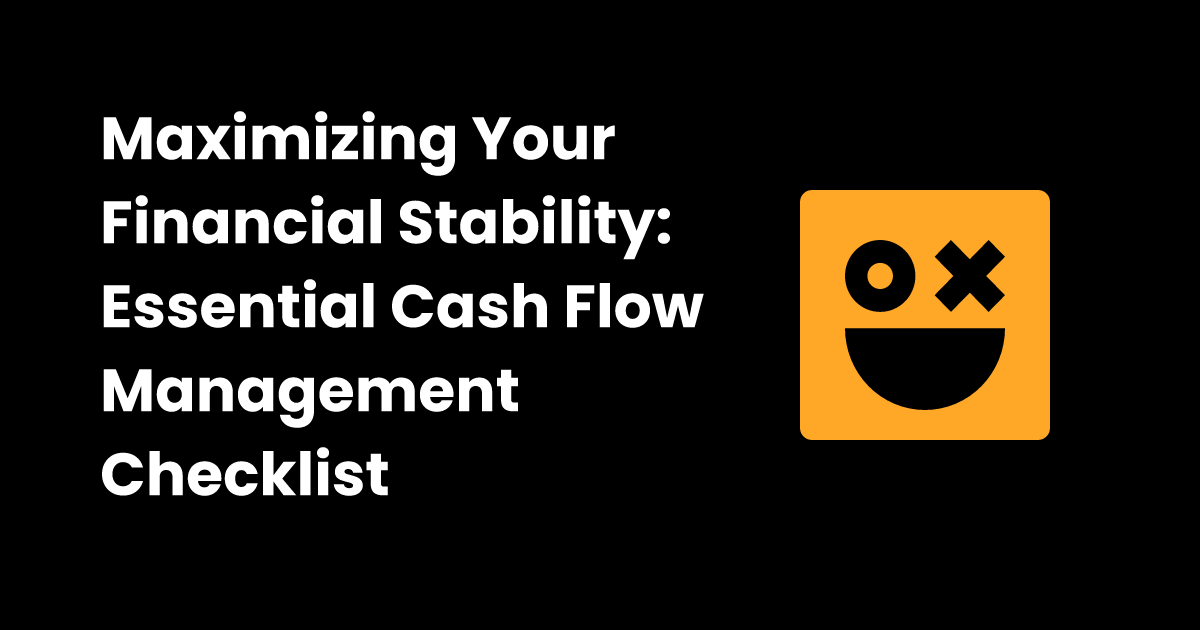 Cash flow management checklist | checklist.gg