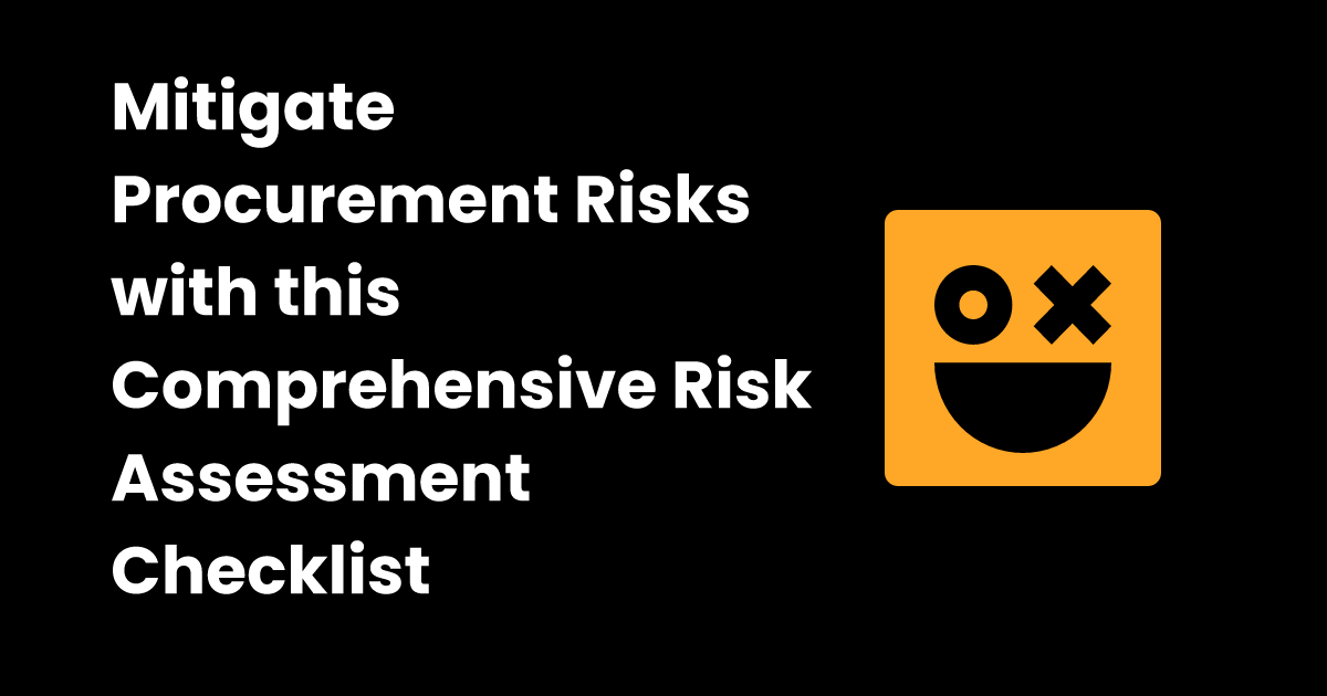 Procurement risk assessment checklist | checklist.gg