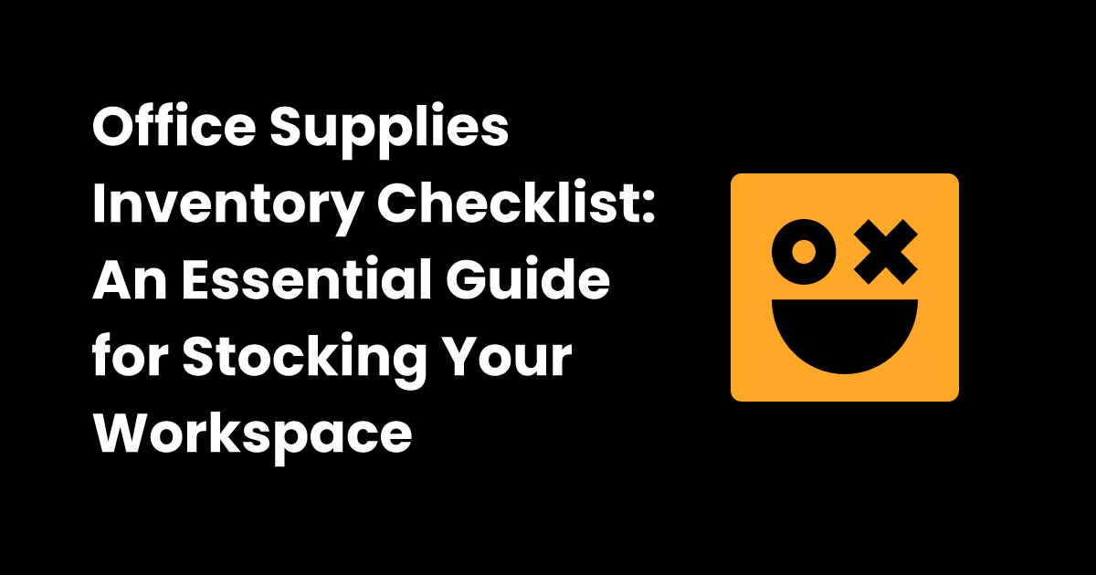 Office supplies inventory checklist | checklist.gg