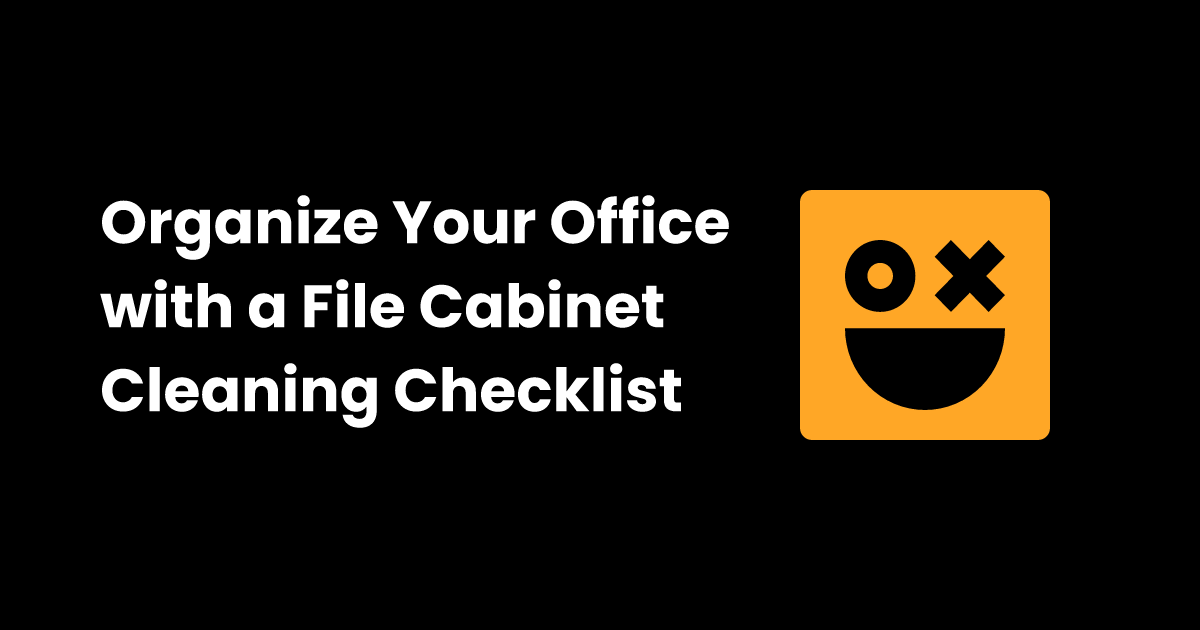 File cabinet cleaning checklist | checklist.gg