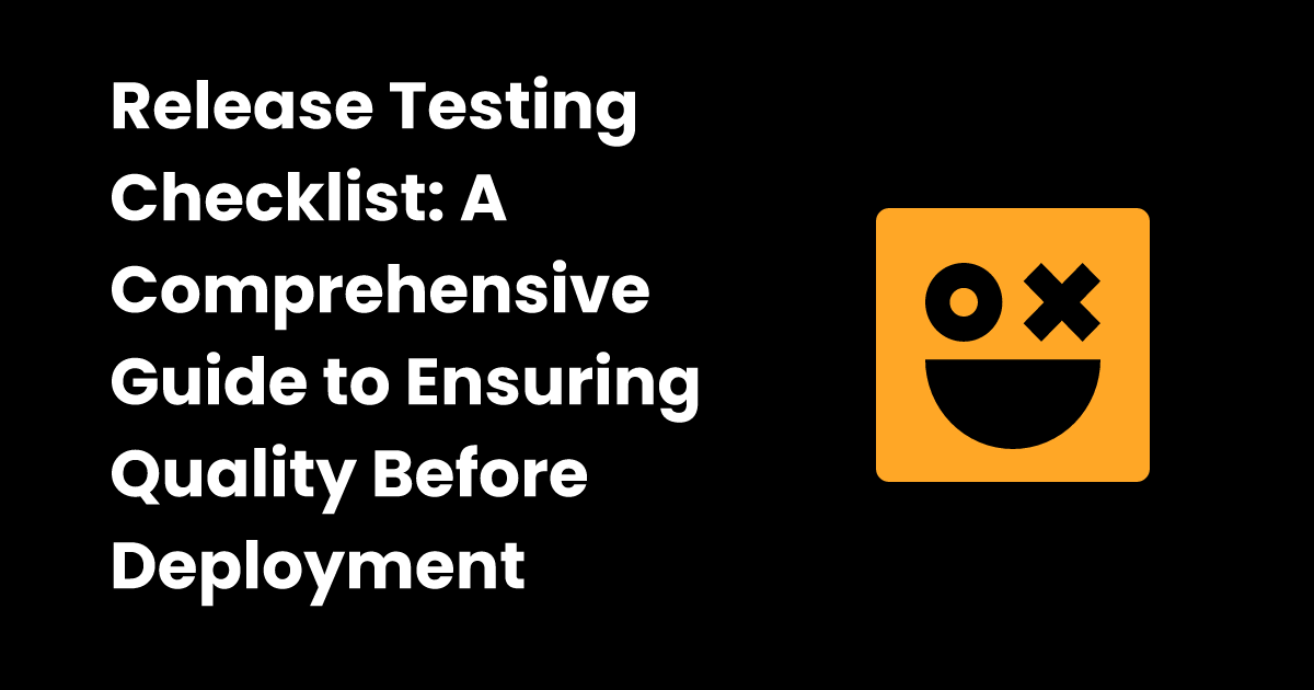 Release testing checklist | checklist.gg
