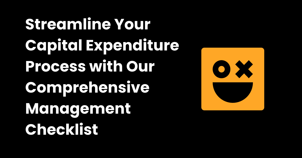Capital expenditure management checklist | checklist.gg