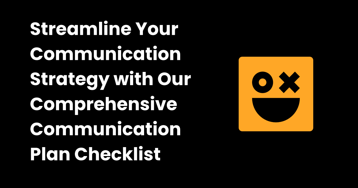 Communication plan checklist | checklist.gg
