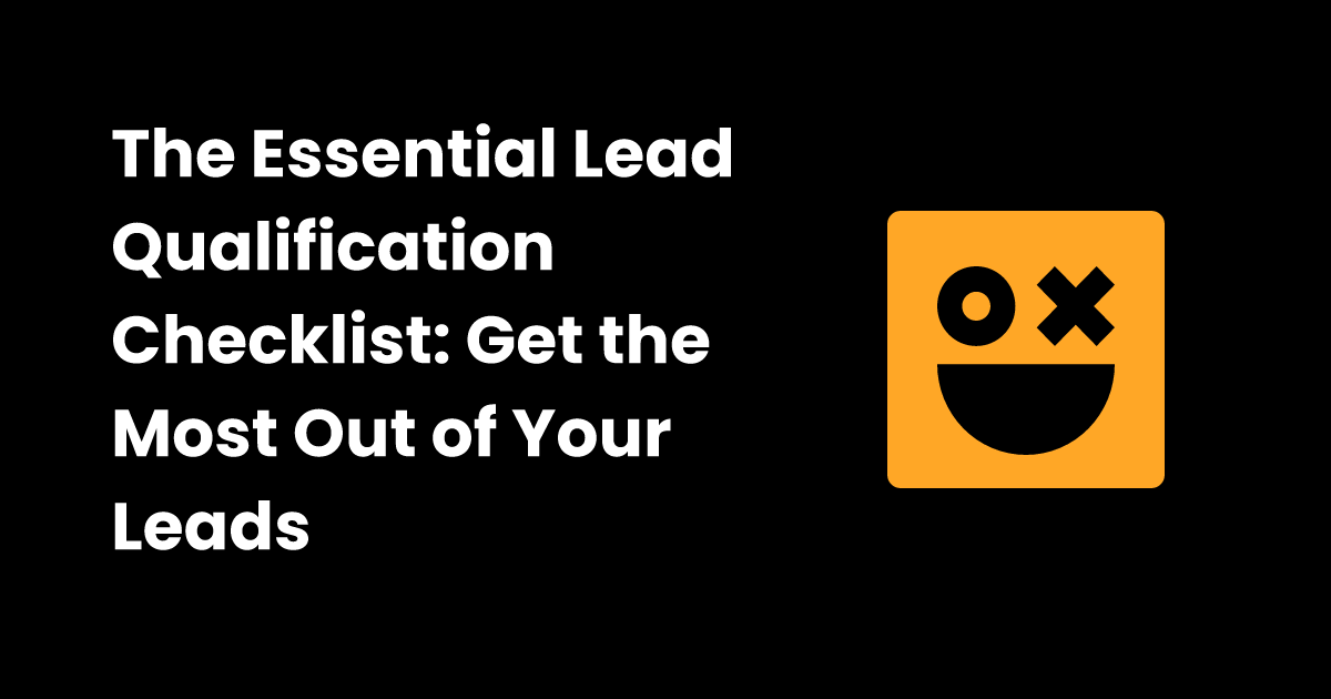 Lead qualification checklist | checklist.gg