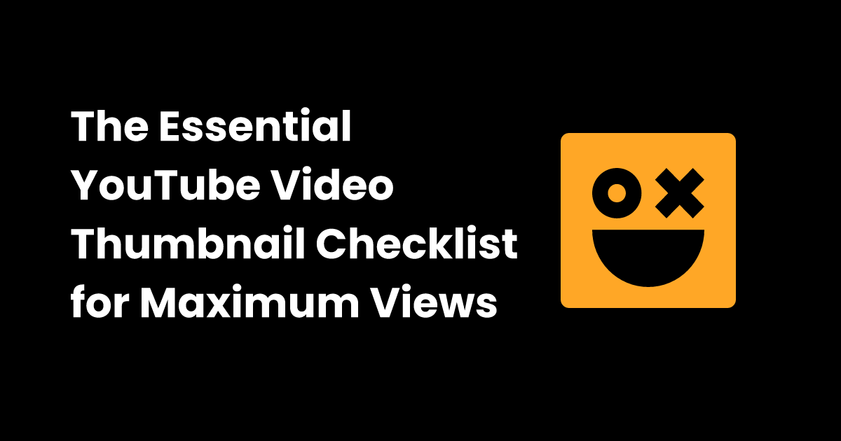 Youtube video thumbnail checklist | checklist.gg