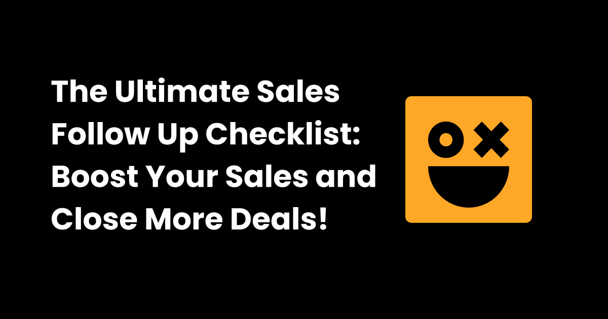 Sales follow up checklist | checklist.gg