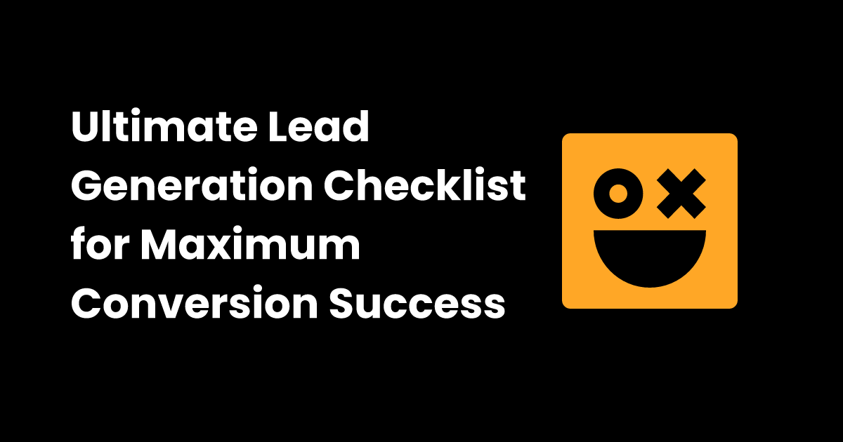Lead generation checklist | checklist.gg