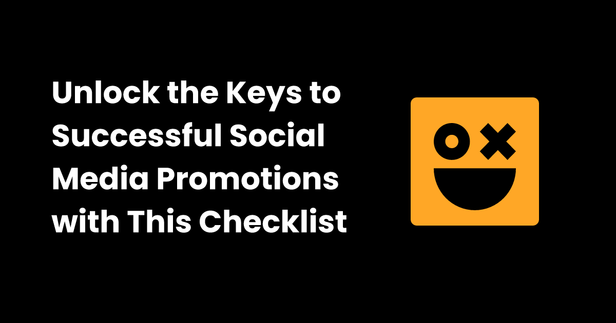 Social media promotions checklist | checklist.gg